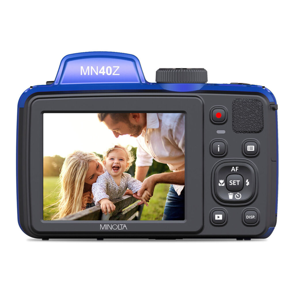 Minolta MN40Z Digital Camera (Blue) - The Camera Exchange